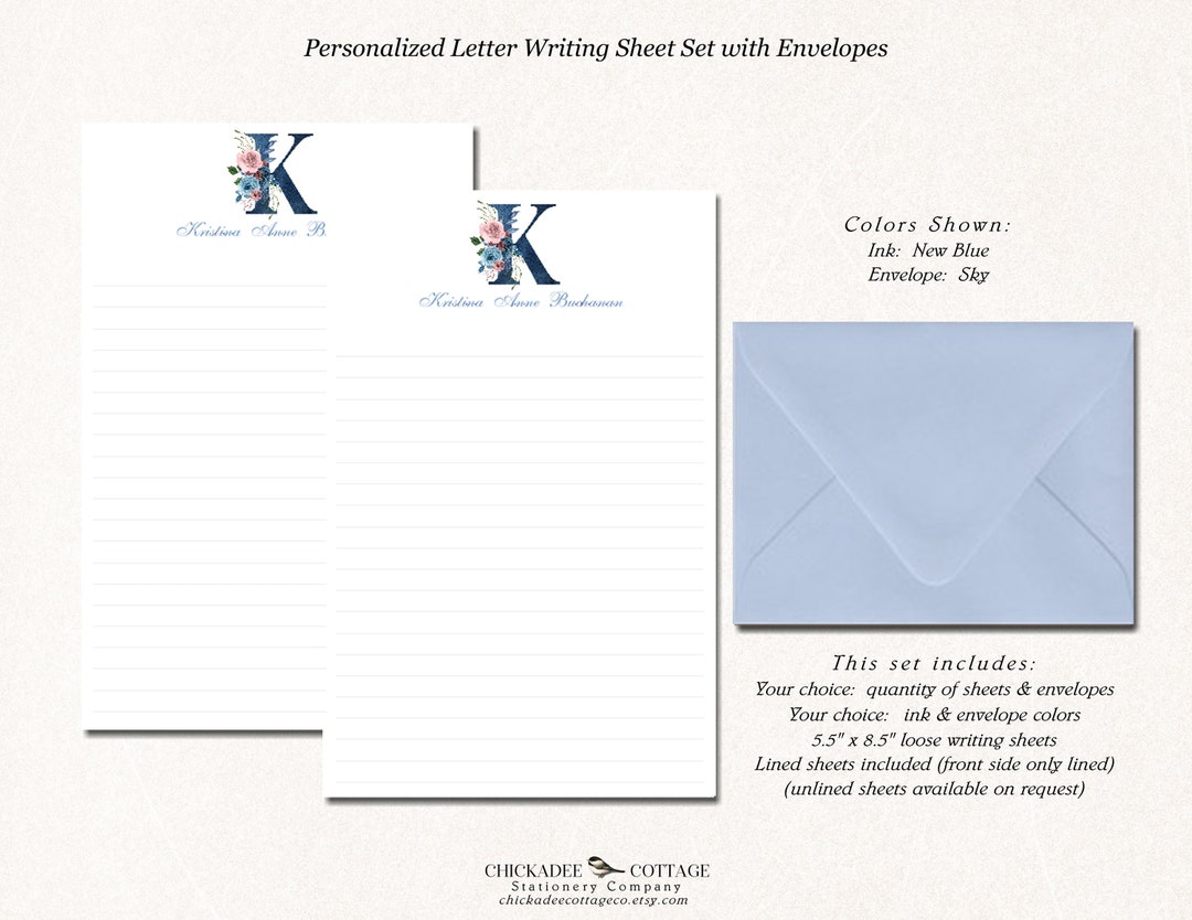 Letter Writing Set | Letter Writing Paper | Stationary Set Stationery ...