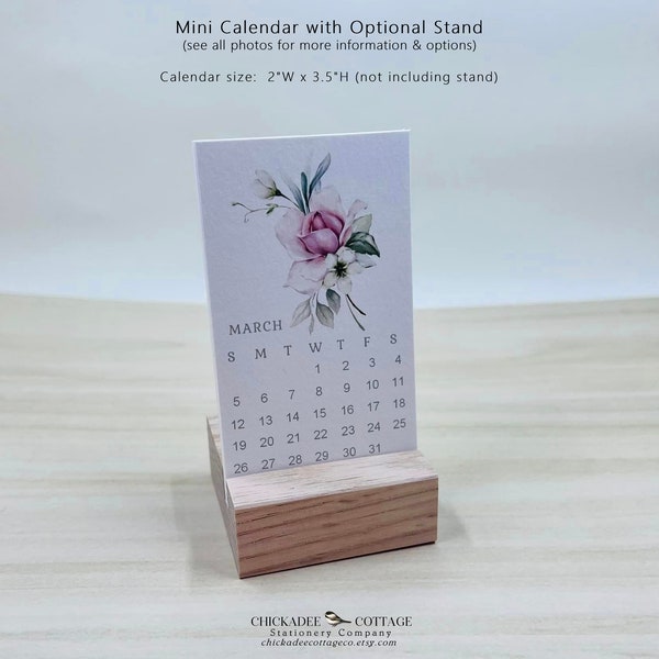Mini Calendar - Etsy