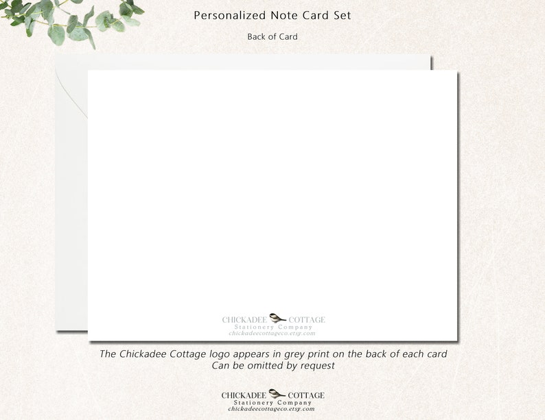 Personalized Tea Note Cards Set With Envelopes, Set of 10 Blank Inside ...