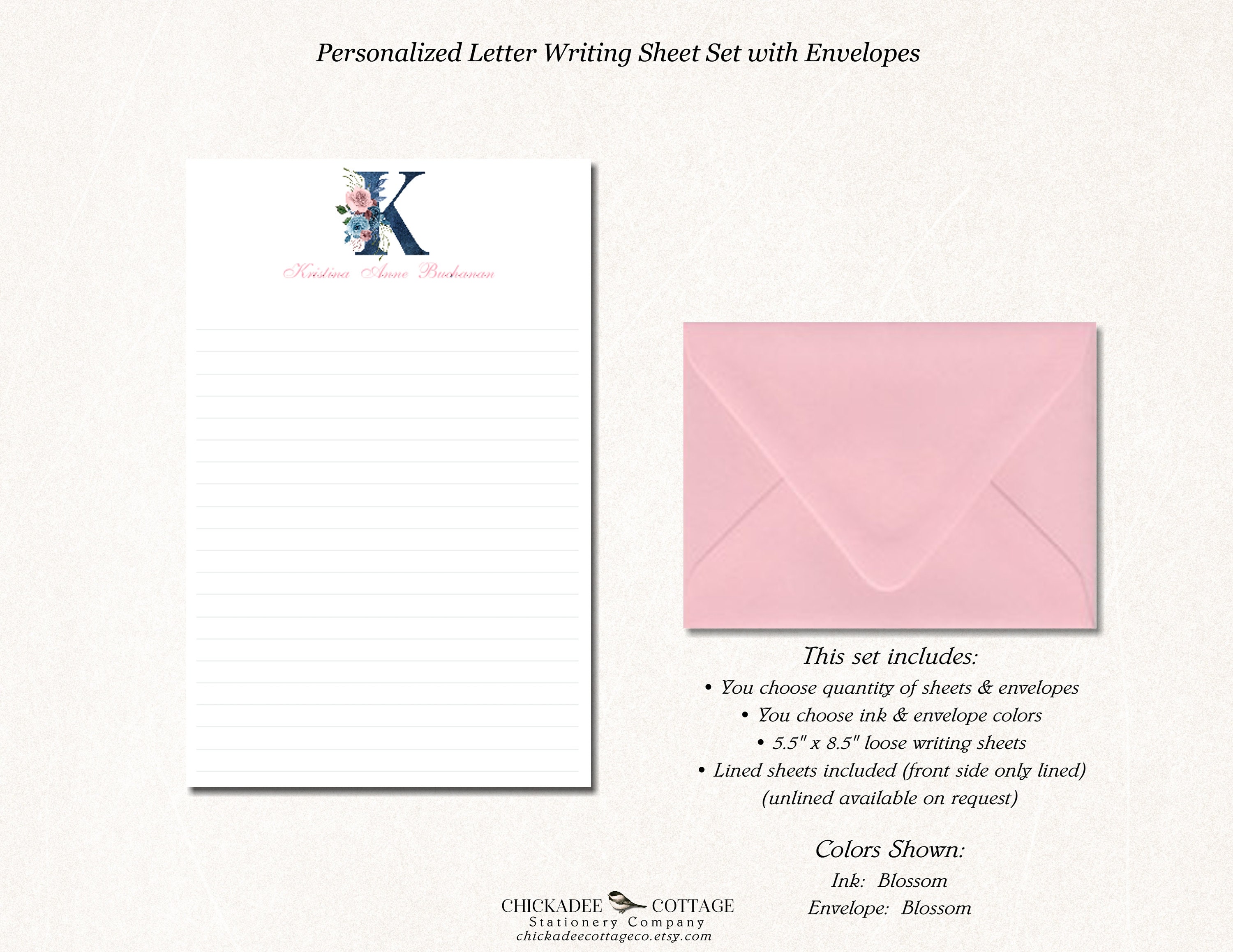 Letter Writing Set | Letter Writing Paper | Stationary Set Stationery ...