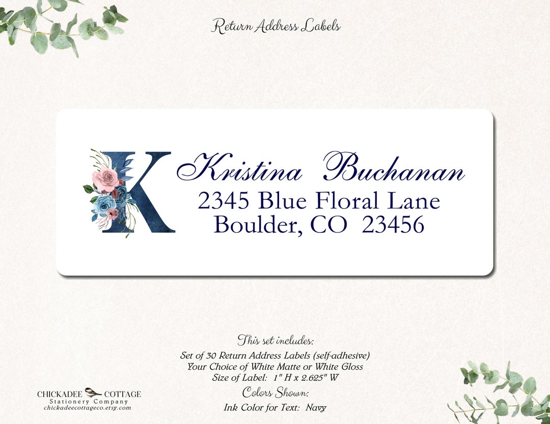 Return Address Labels | Return Address Stickers | Personalized Gift ...