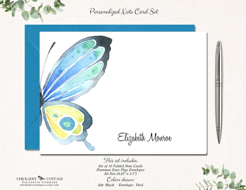 Butterfly Gifts / Butterfly Stationary / Butterflies / Note - Etsy