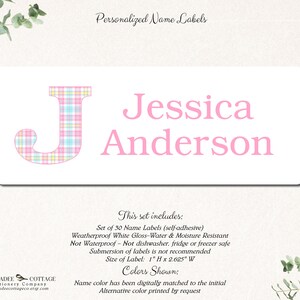 School Supply Labels, Name Stickers, Labels for Girls, Book Labels ...