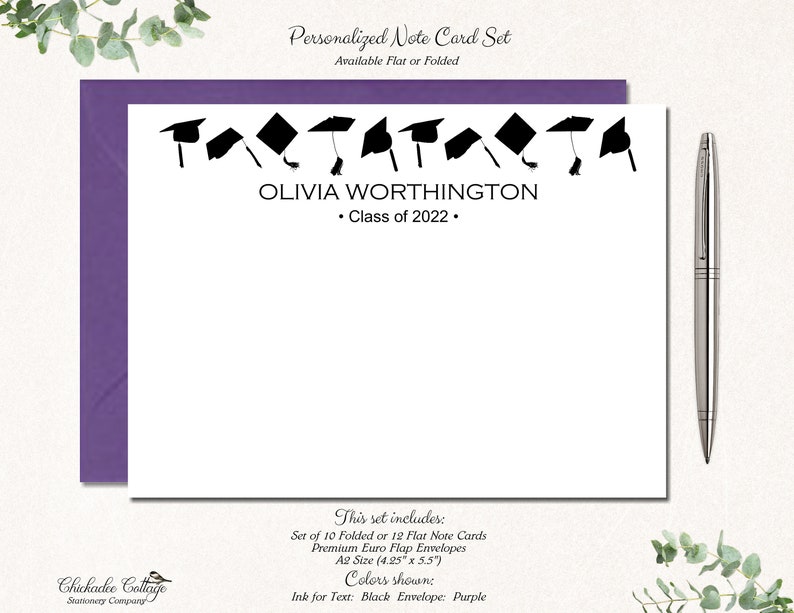 High School Graduation Thank You Notes Personalized - Etsy