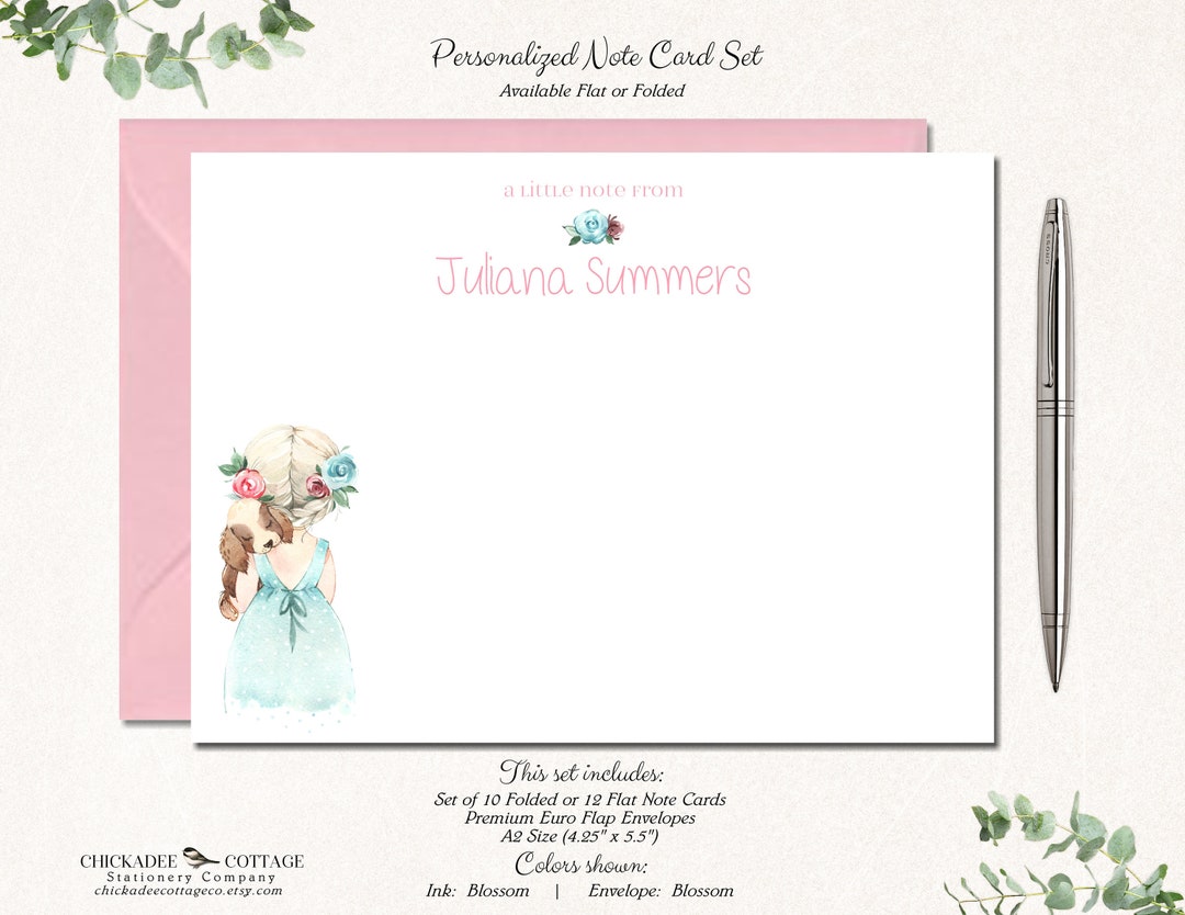 Personalized Stationery Set for Kids Girls Stationery Set Girls ...