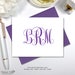 Personalized Monogram Note Card Set Personalized Stationery Cards ...