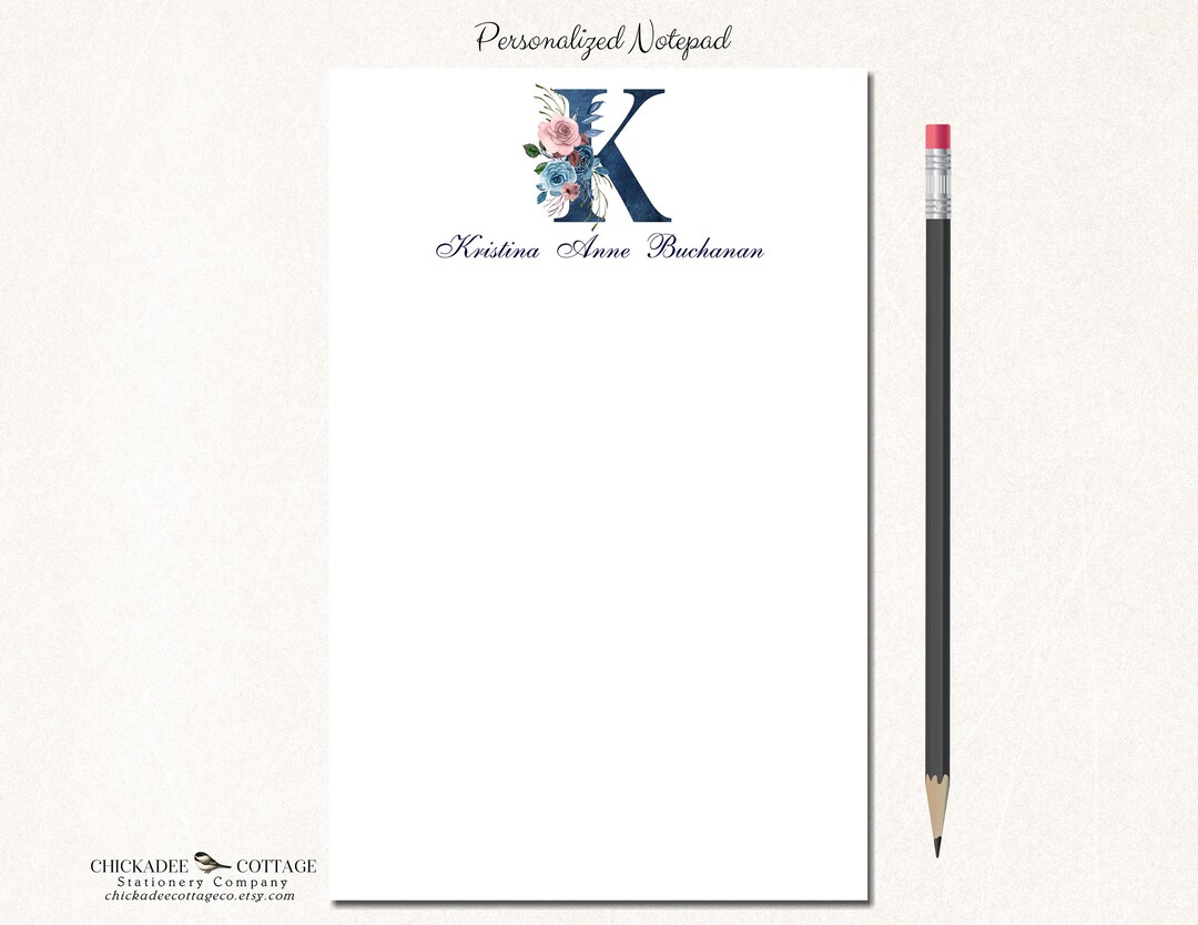 Personalized Notepad | Personalized Gift | Monogram Notepad | Memo Pad ...