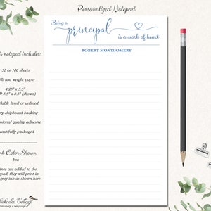 Principal Gift / Principal Appreciation Gift / Custom Notepad / Gift ...