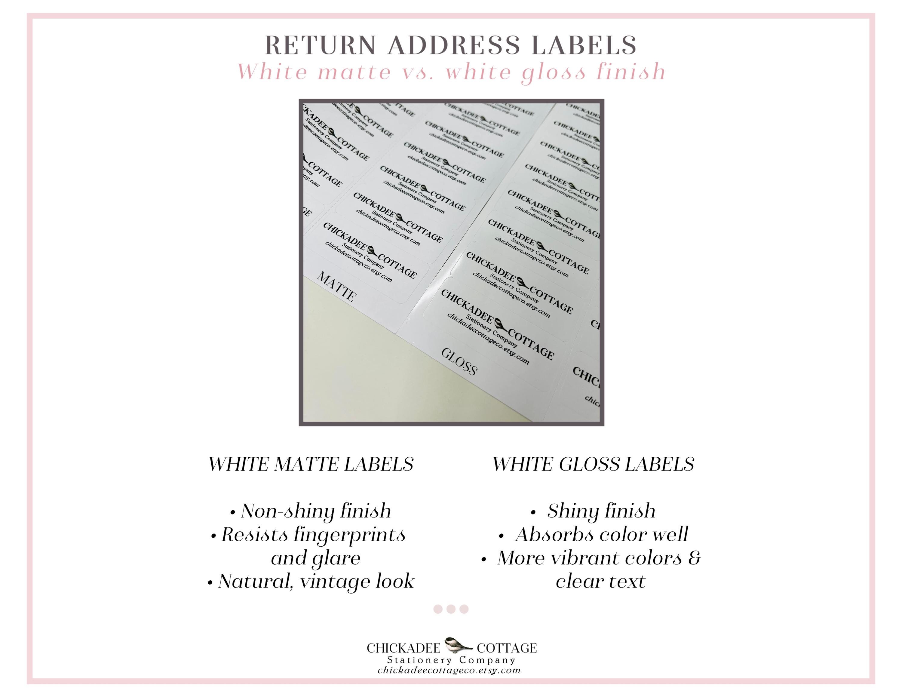 Return Address Labels, Return Address Stickers, Personalized Return ...