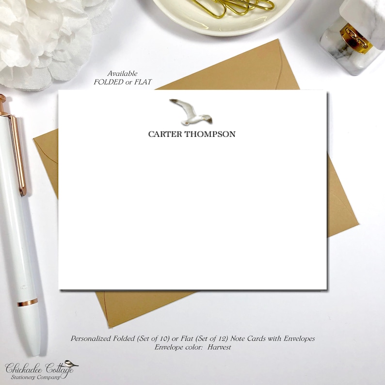 Seagull Note Card Set, Seagull Stationery, Seagull Stationary, Seagull ...