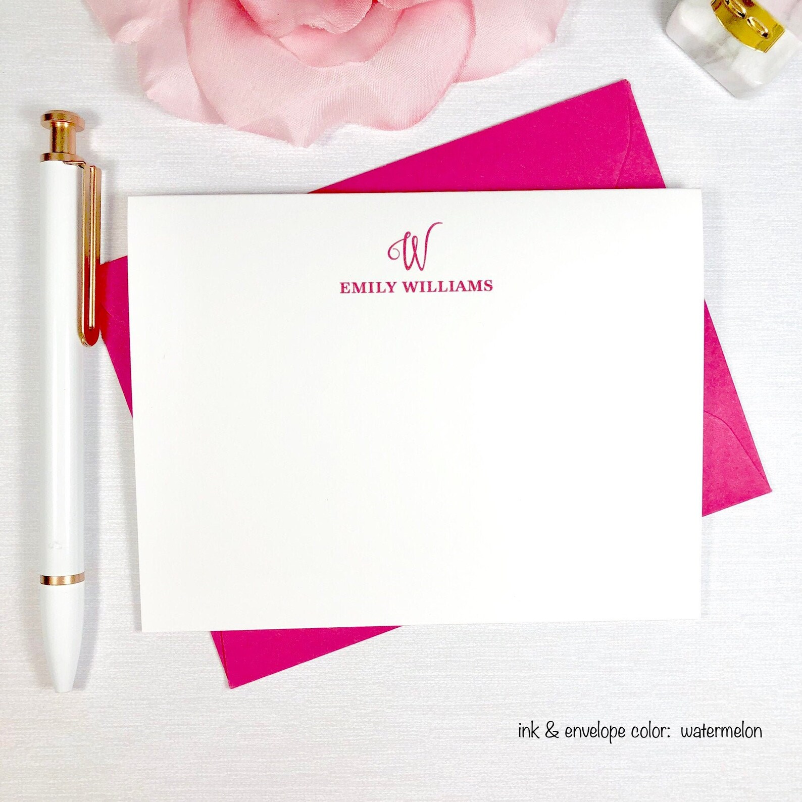 Personalized Notecard Set / Personalized Stationary Cards / | Etsy