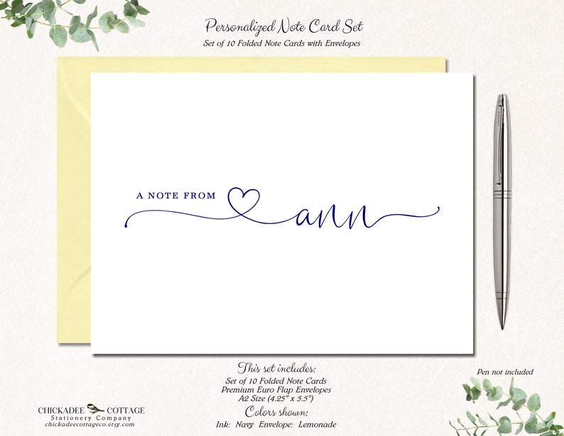 Note Cards With Envelopes Set for Women Set of 10 Folded - Etsy