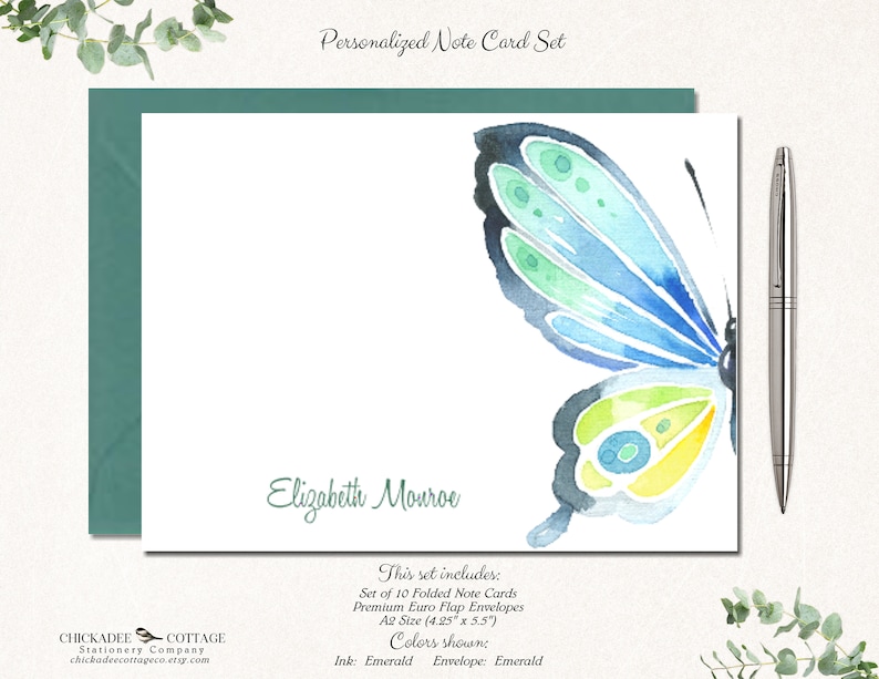 Butterfly Gifts / Butterfly Stationary / Butterflies / Note - Etsy
