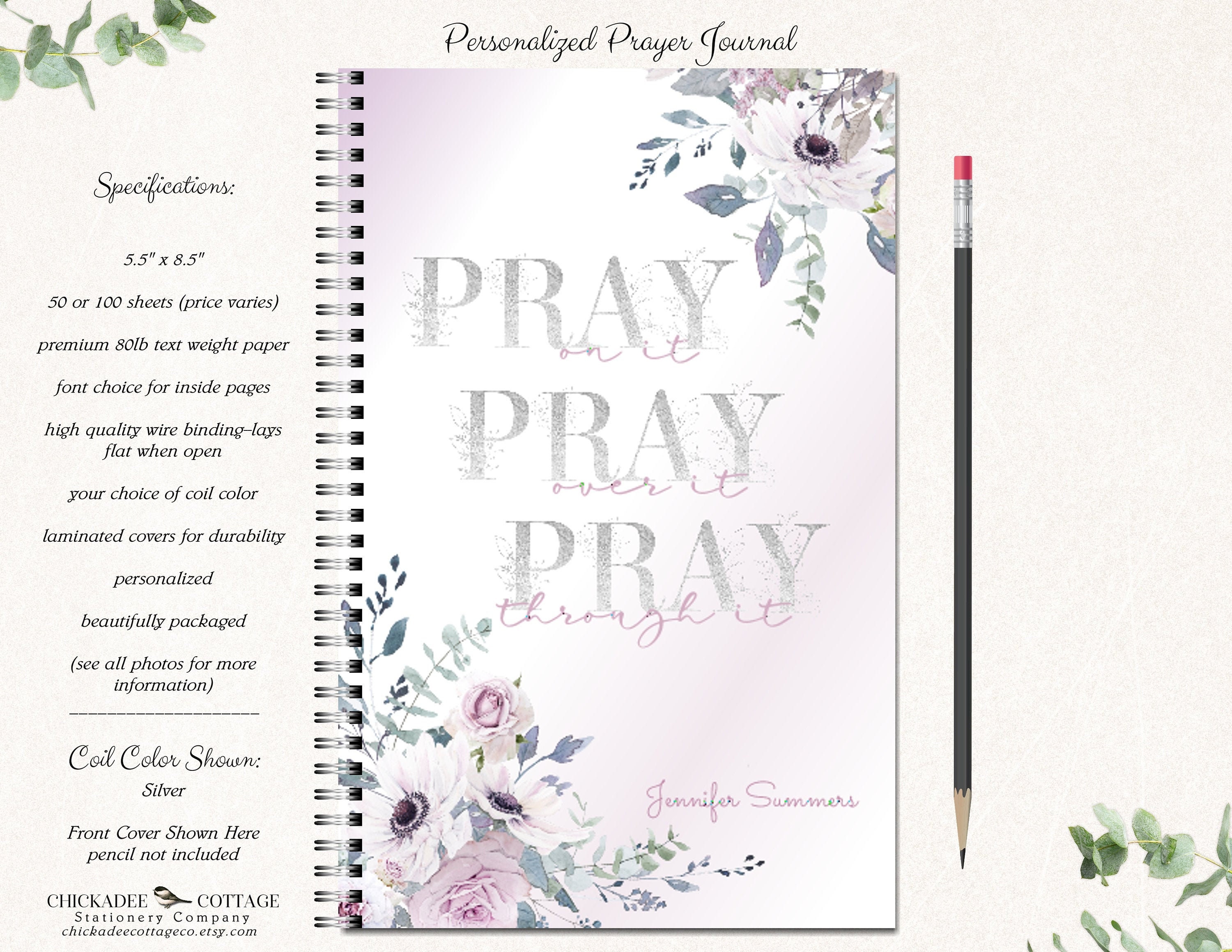 Prayer Journal for Women Bible Journaling Religious Gifts | Etsy