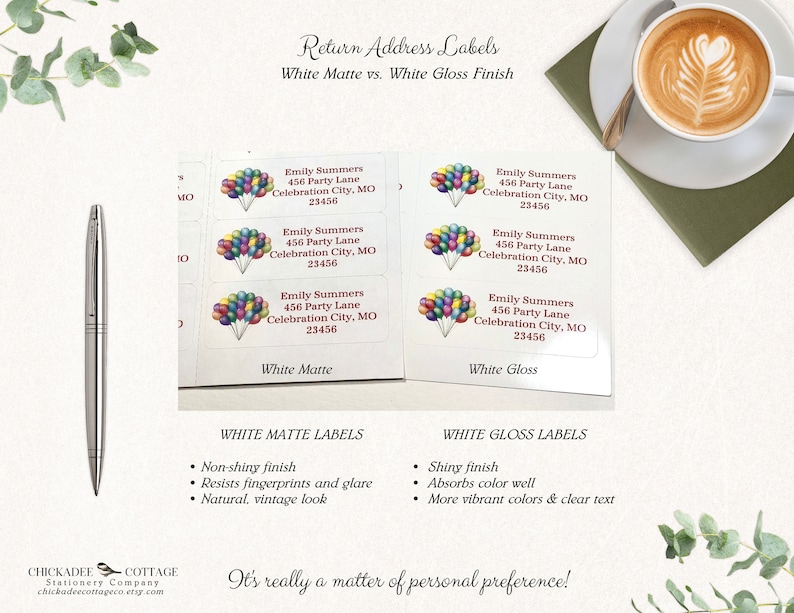Script Return Address Labels | Return Address Stickers | Personalized ...