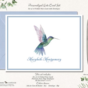 Hummingbird Note Cards, Humming Bird Gifts, Colorful Hummingbird ...
