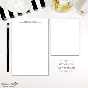 Personalized Notepad for Men, Men's Stationery, Stationary Notepad ...