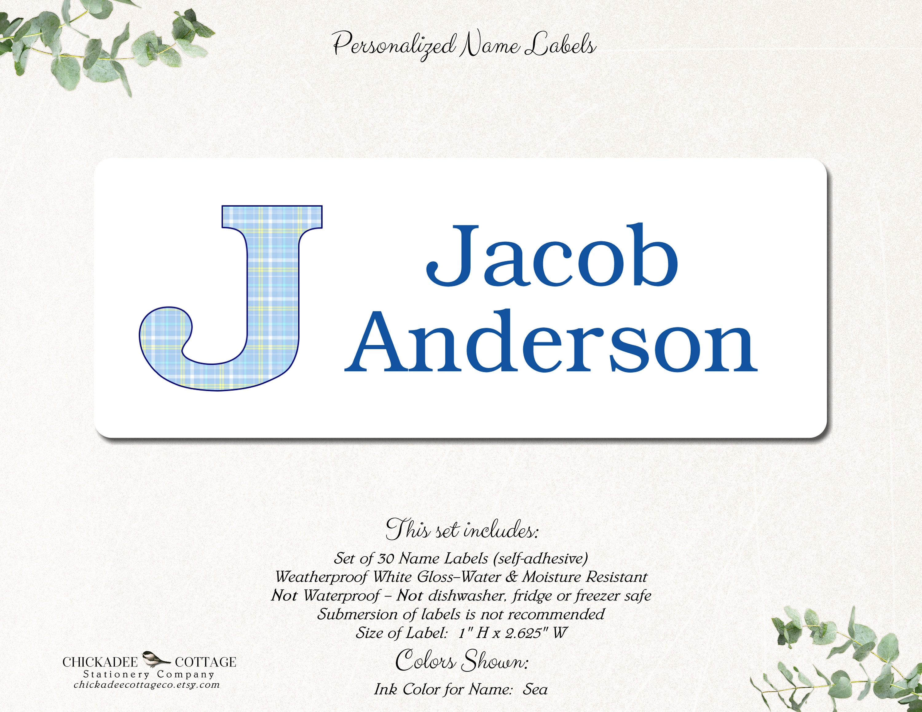 School Supply Labels Name Stickers Labels for Boys - Etsy