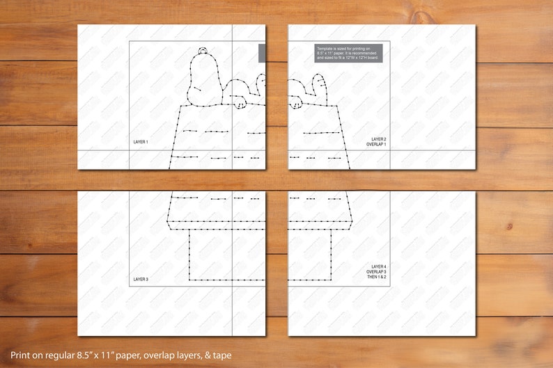 Snoopy - Custom String Art Template - Etsy