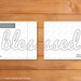 Blessed - String Art Template - Etsy