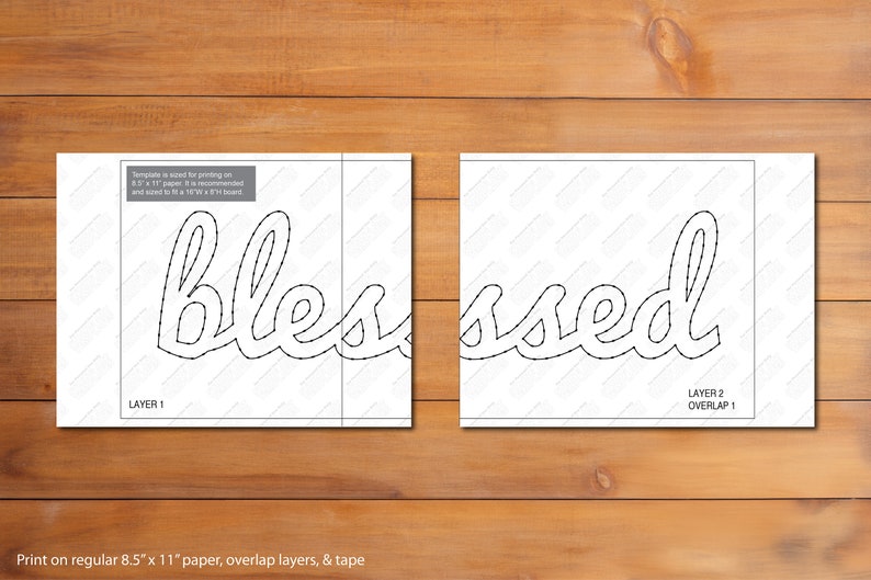 Blessed - String Art Template - Etsy