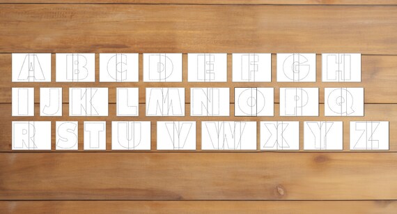 10 Inch Letters Printable Neon Brights A Z Bulletin Board Letters To