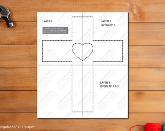 Cross With Heart String Art - Etsy