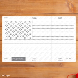 American Flag - String Art Template (21" X 13")+(24"x16)+(36"x24") - Etsy