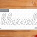 Blessed - String Art Template - Etsy