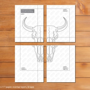 Cow Skull - Custom String Art Template - Etsy