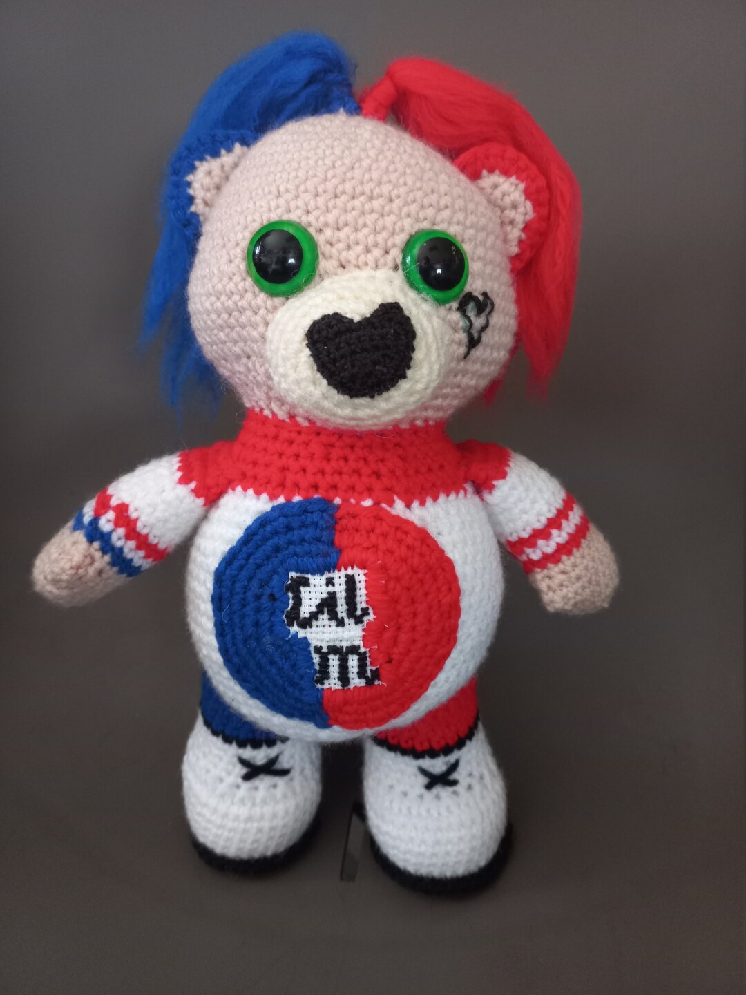 Harley Quinn Bear Crochet Pattern, Care Bear, Don't Care Bear - Etsy