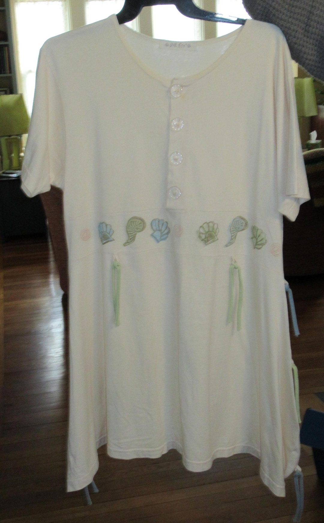 RARE Vintage "blue Fish" Dress (size 2?) Shells and Tassels - Virtually ...