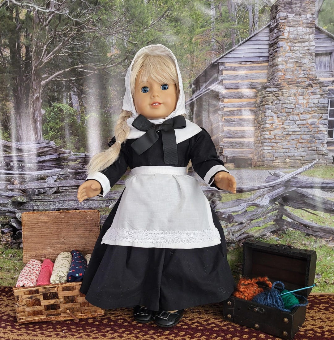 18in Doll 4-piece Pilgrim Doll Outfit Titled "grace" Shoes, Opt. - Etsy