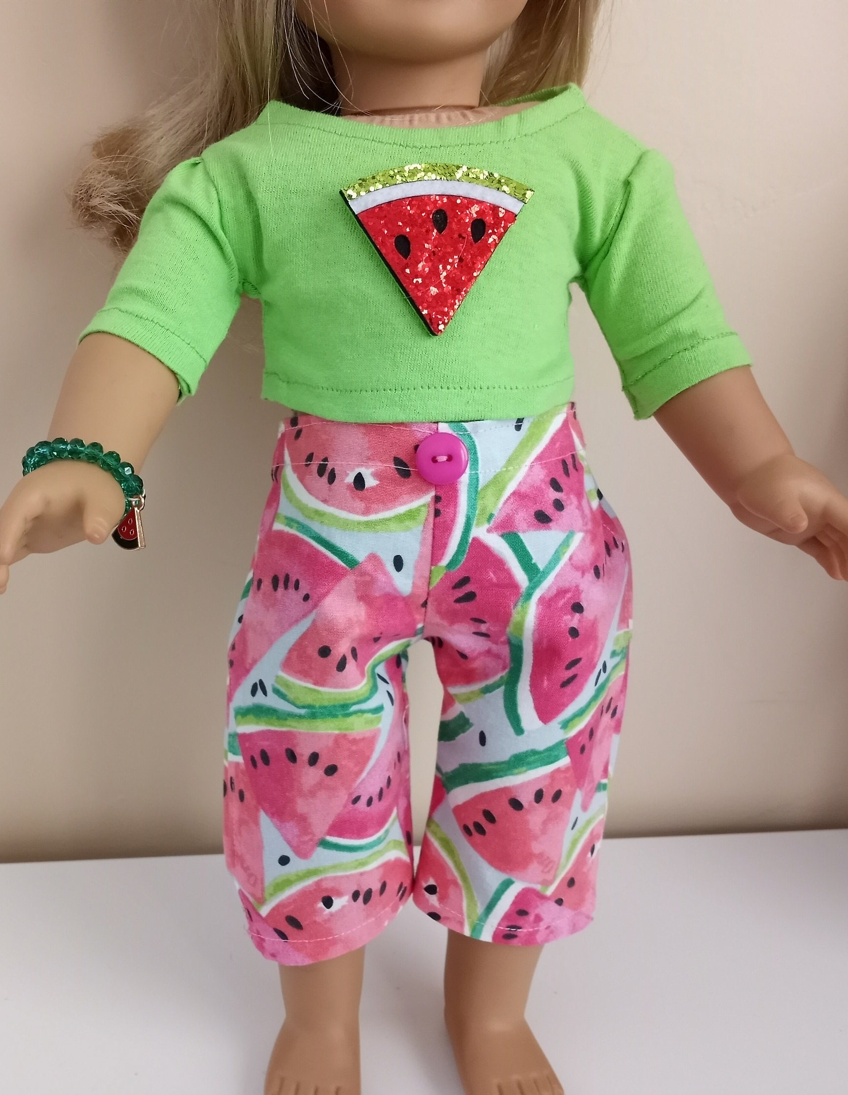 Summer watermelon Pants in 2 Lengths Plus - Etsy