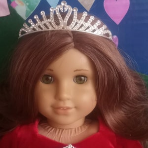 18 Inch Doll 5-piece "ruby Princess" Ballgown Outfit: Shoes, Opt ...