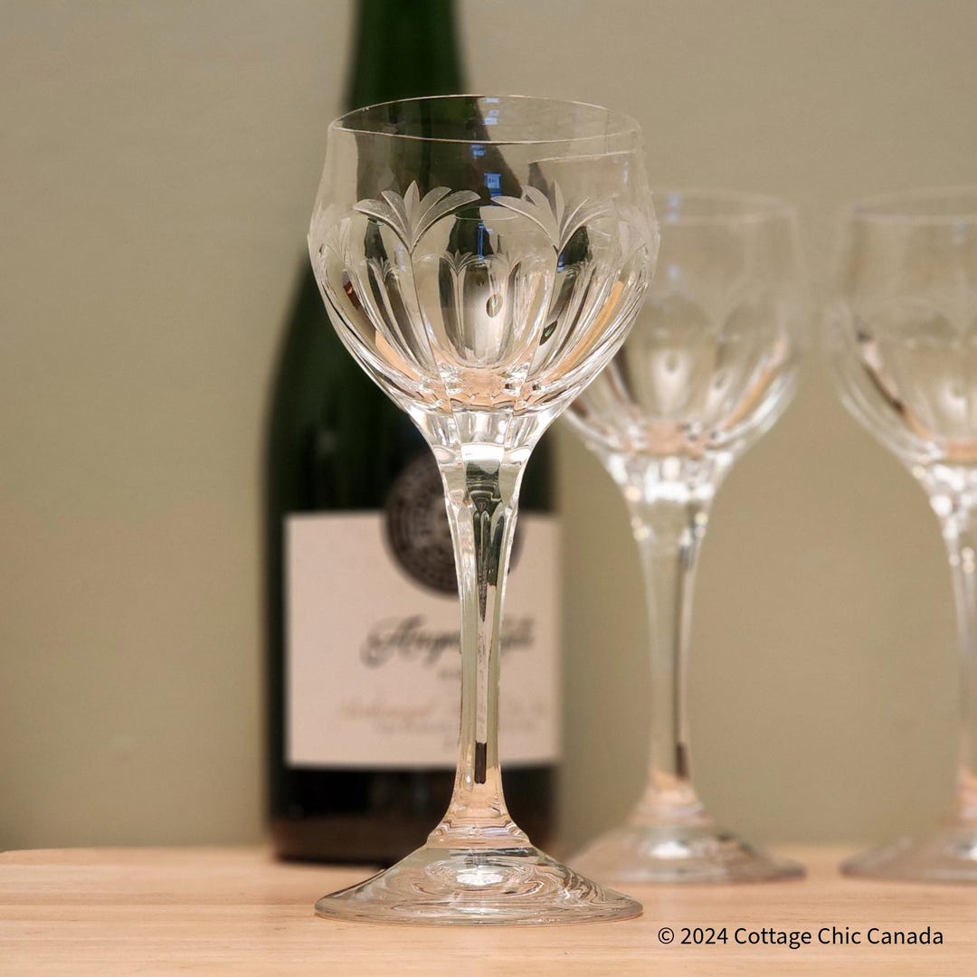 Vintage Peill & Putzler Diana Crystal Wine Goblet - Elegant German ...