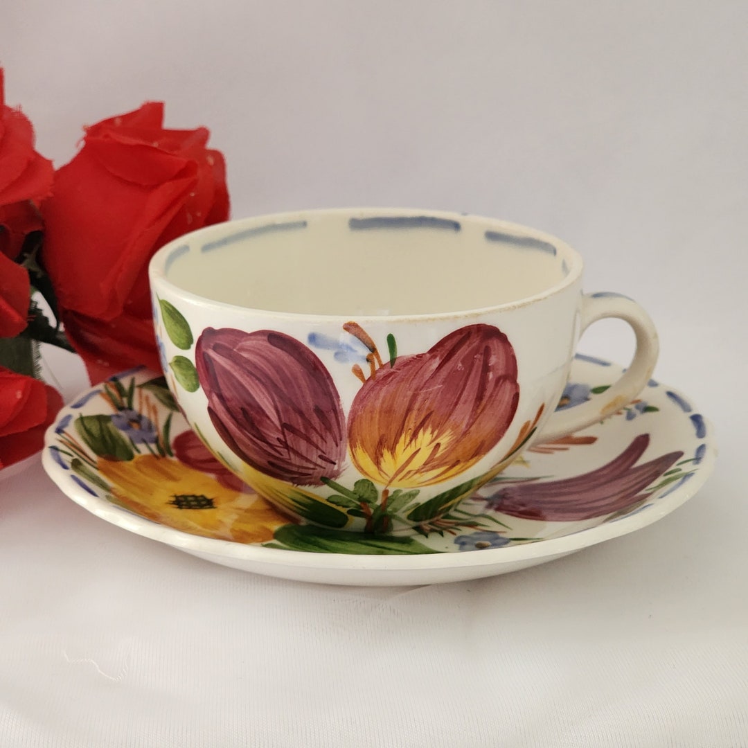 Simpsons Potters "belle Fiore" Solian Ware Tea Cup and Saucer Dish Set ...