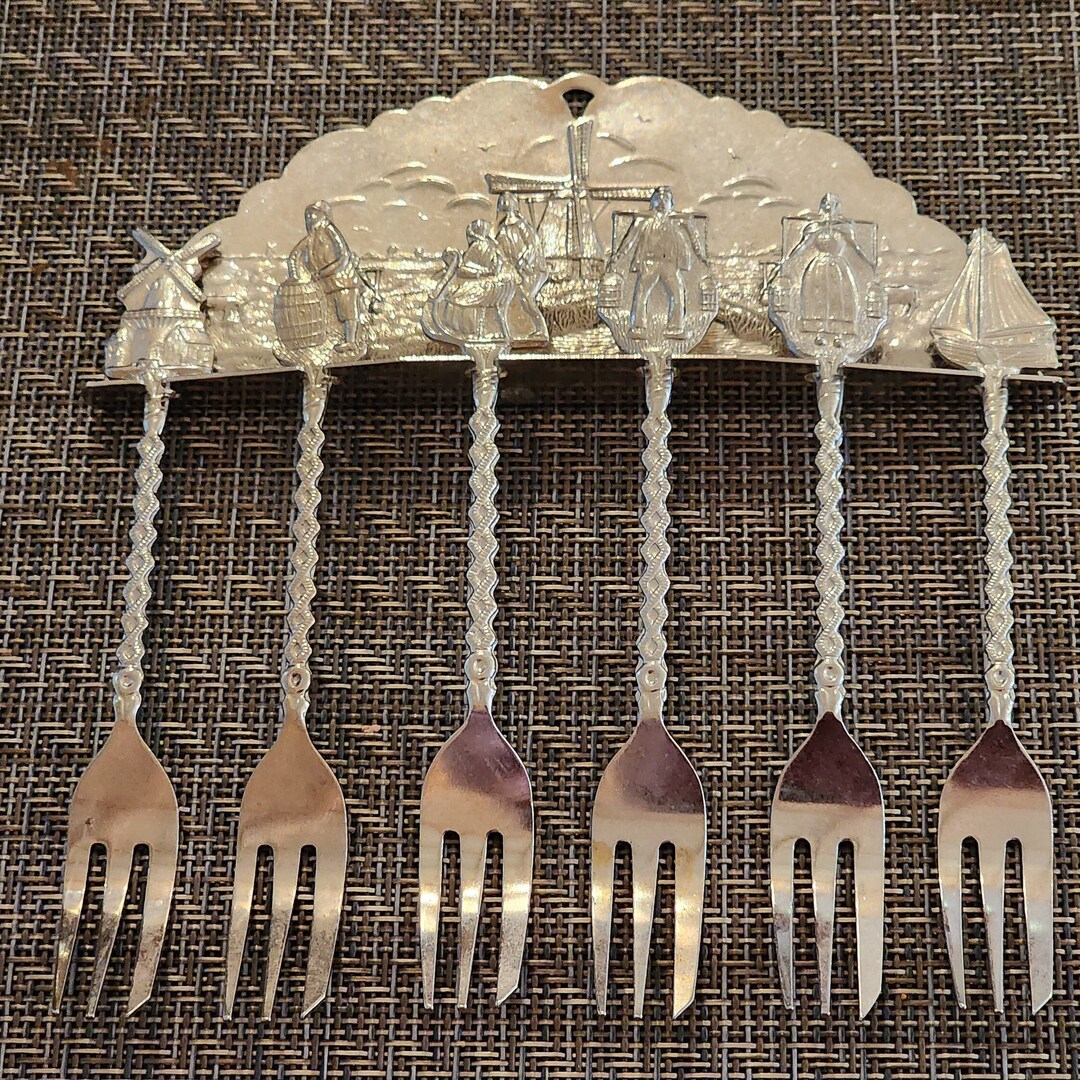 Novalux Plate Fish Forks Set by Royal Dutch Silverworks Company - Etsy