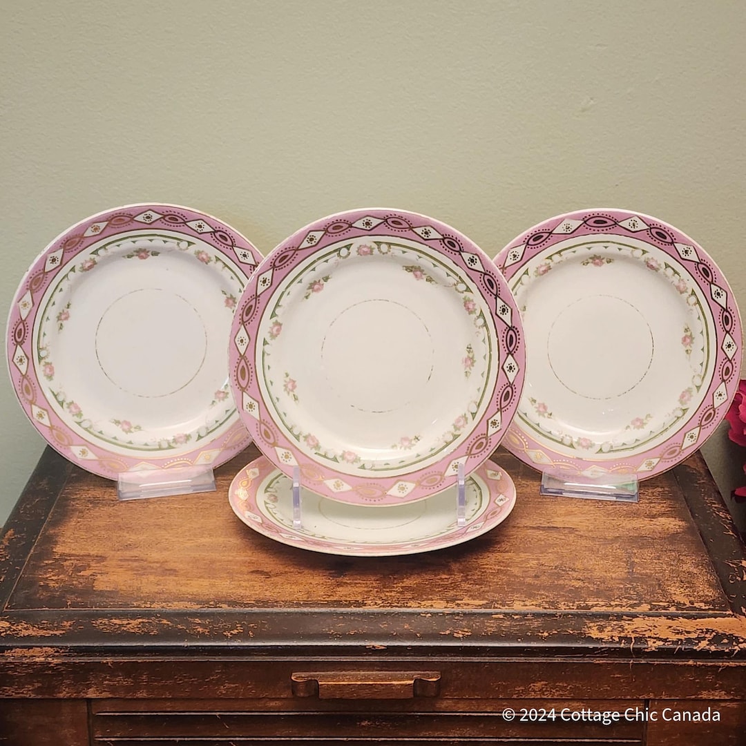 Blyth Diamond China Bread & Butter Plates Set of Four– Antique ...
