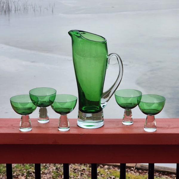 Green Glassware - Etsy
