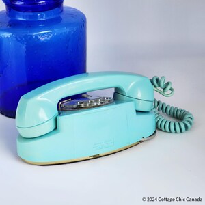 Vintage 1970s Aqua Blue Princess Phone Mid Century Home Decor - Etsy