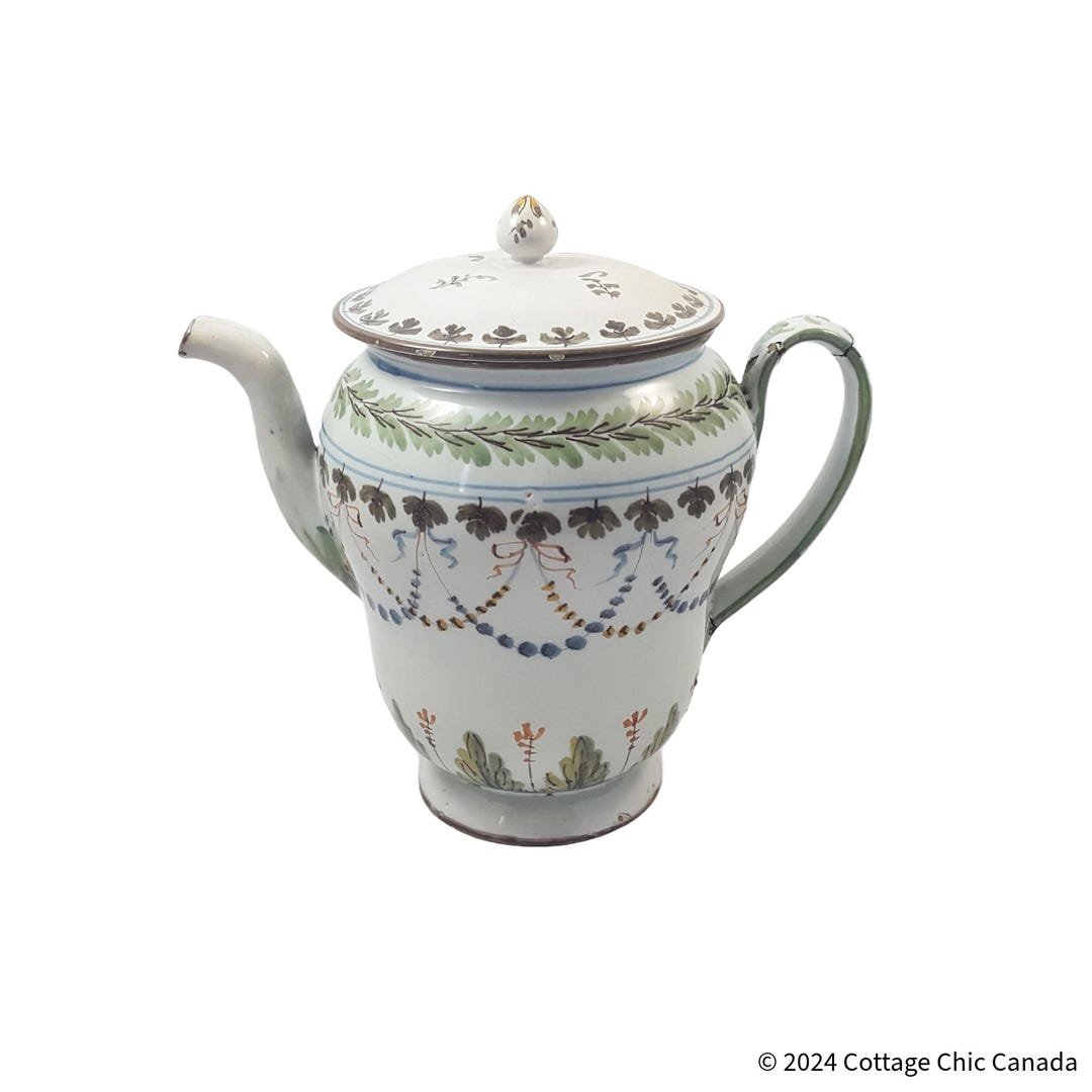 Antique Italian Handcrafted Ceramic Brocca Jug Water Pitcher, Circa Mid ...