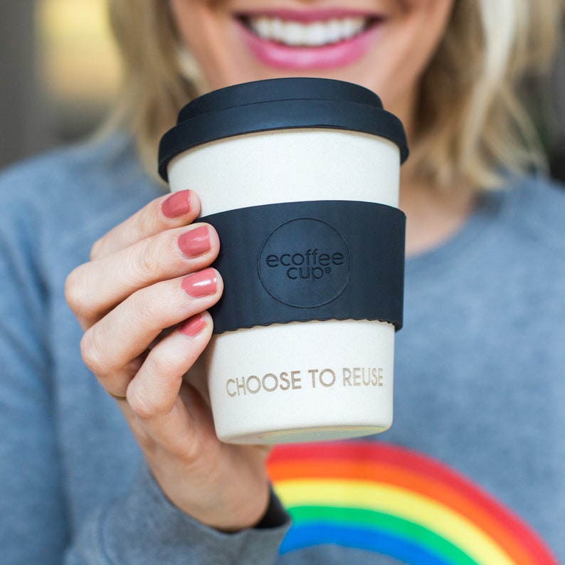 Personalised Reusable Coffee Cup | Eco Friendly Travel Mug (12oz) - Etsy