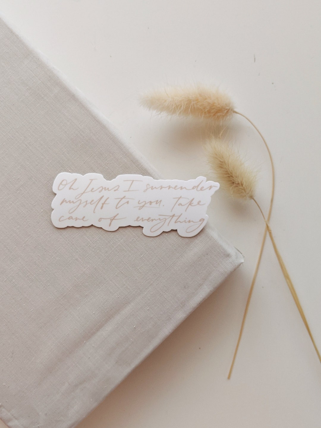 Jesus I Surrender - Christian Catholic Sticker - Etsy