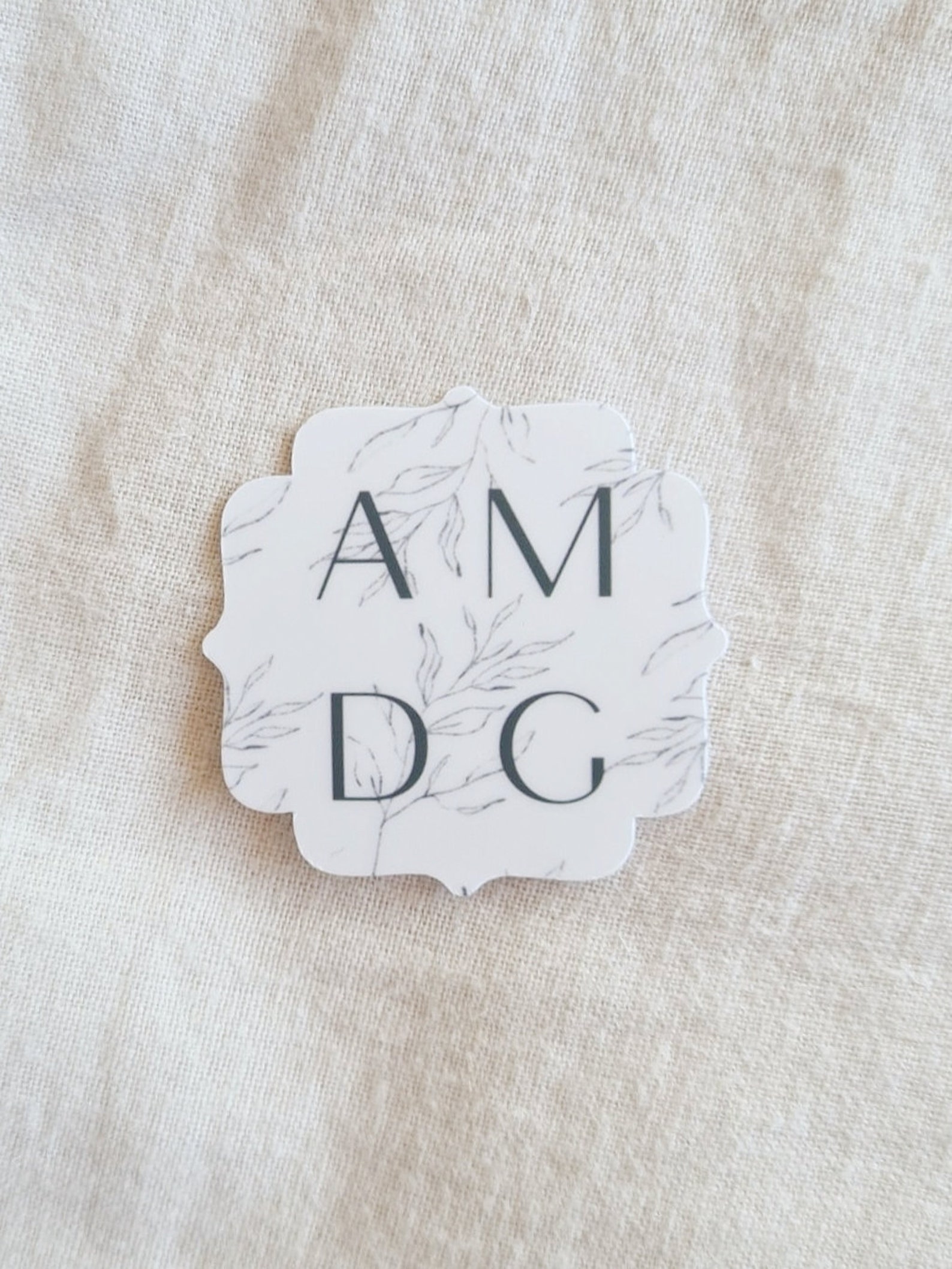 AMDG Catholic Sticker | Etsy