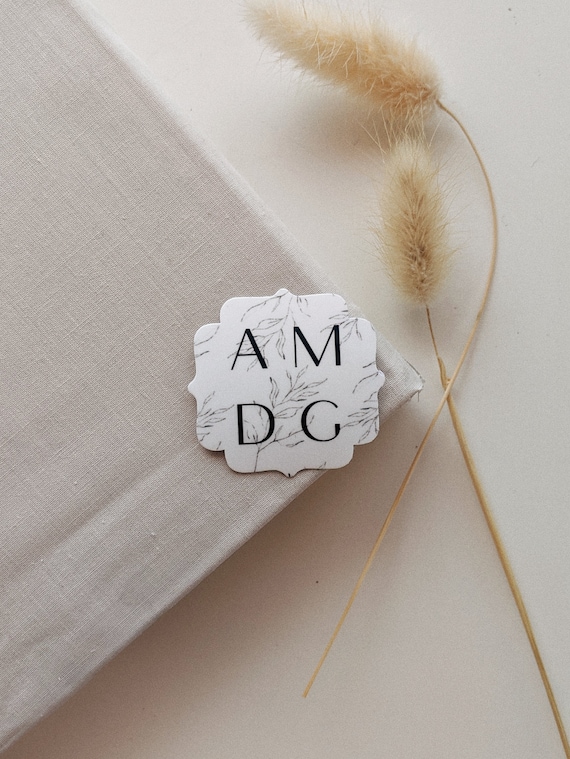 AMDG Catholic Sticker | Etsy