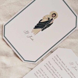 St Jude | Catholic Prayer Card | Catholic Saints - Etsy