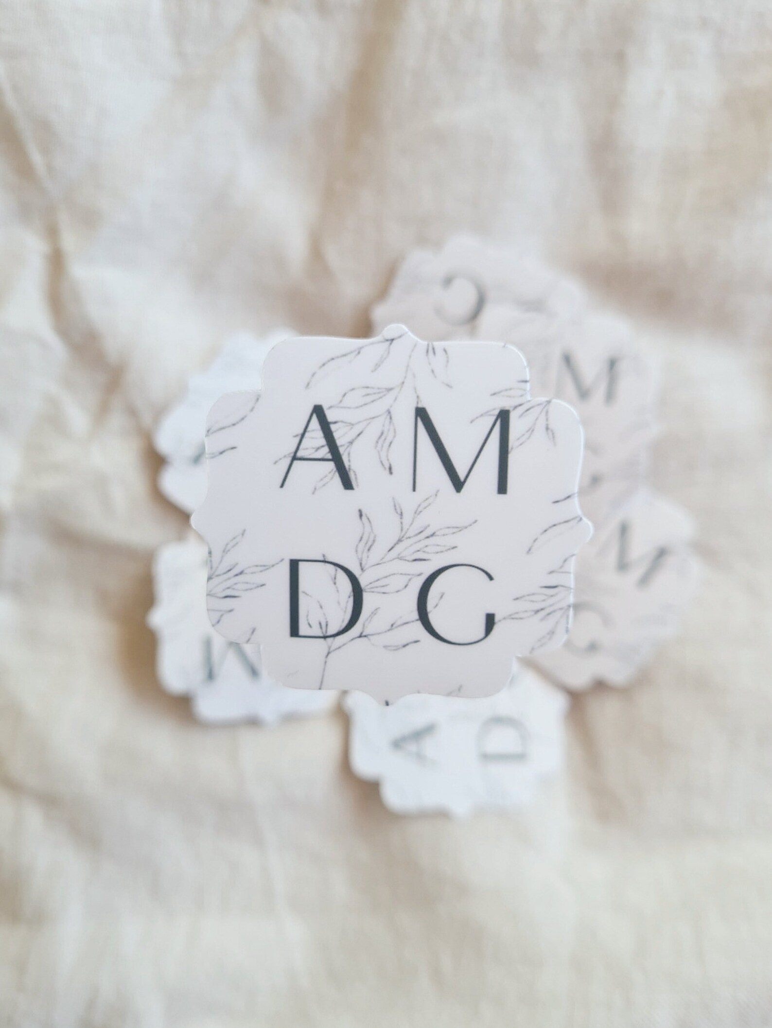 AMDG Catholic Sticker | Etsy