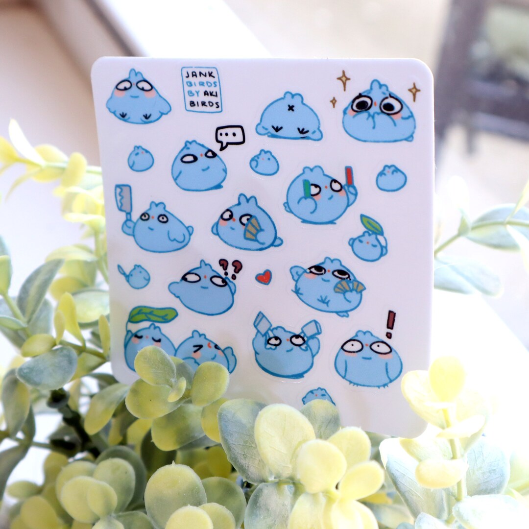 Original Jank Birds Vinyl Sticker Sheet - Etsy
