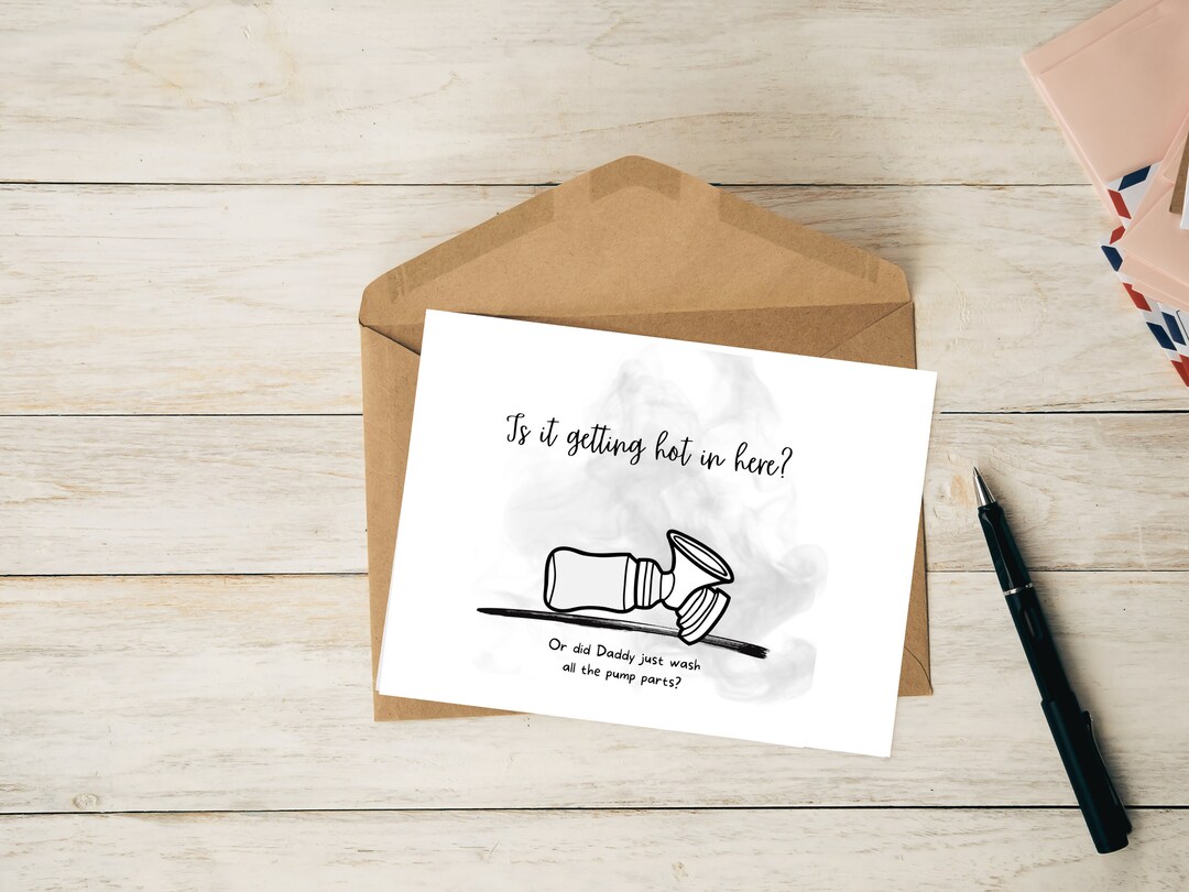 Funny New Dad Card: Father's Day Card With Pump Part Joke - Etsy
